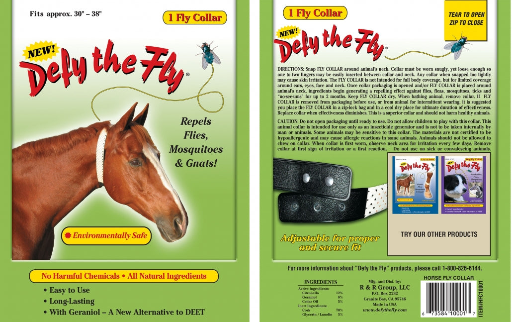 Defy The Fly Horse Fly Collar - Hedwig, TX - St. Hedwig Feed