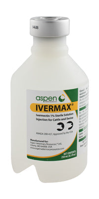Aspen IVERMAX® (ivermectin) Injection 1% - Hedwig, TX - St. Hedwig Feed