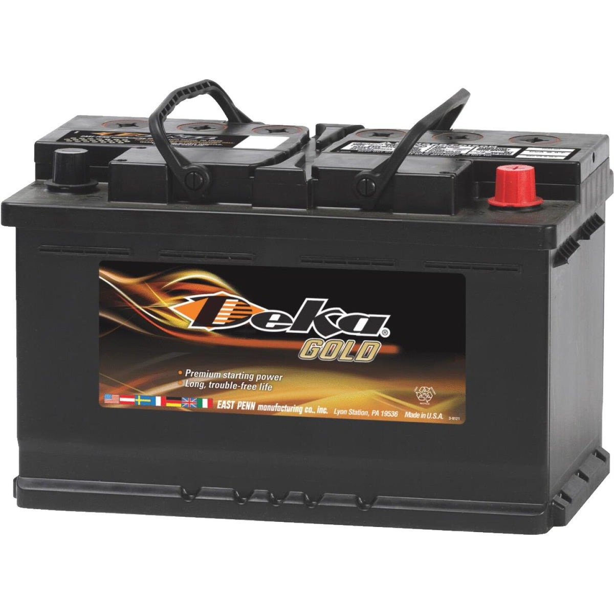 Deka Gold 12-Volt 790 CCA Automotive Battery, Top Post Right Front ...