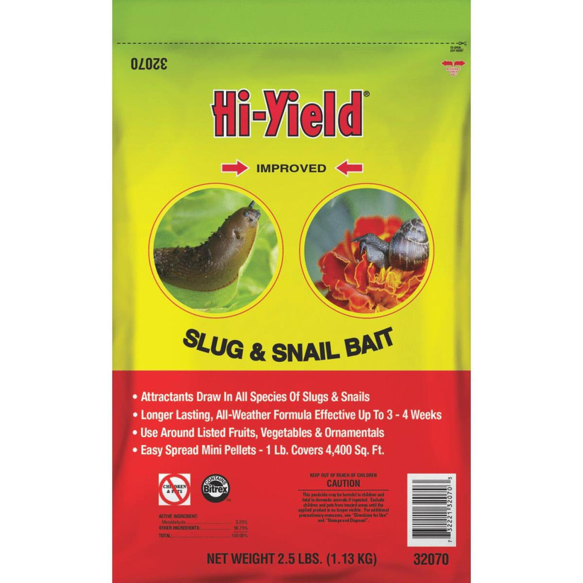 Hi-Yield 2-1/2 Lb. Ready To Use Pellets Slug & Snail Killer - Hedwig ...